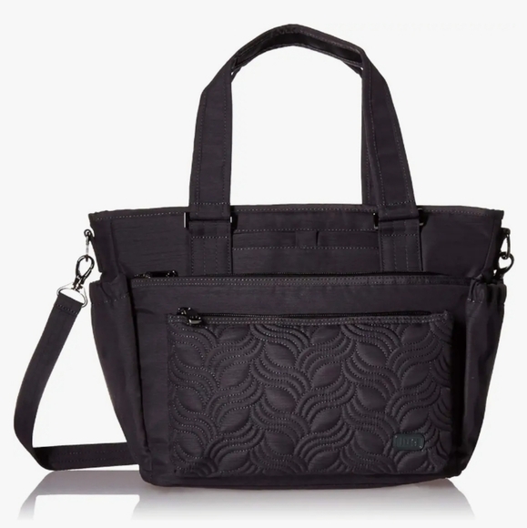 lug | Bags | Lug Charter Handled Quilted Black Purse Travel Bag ...